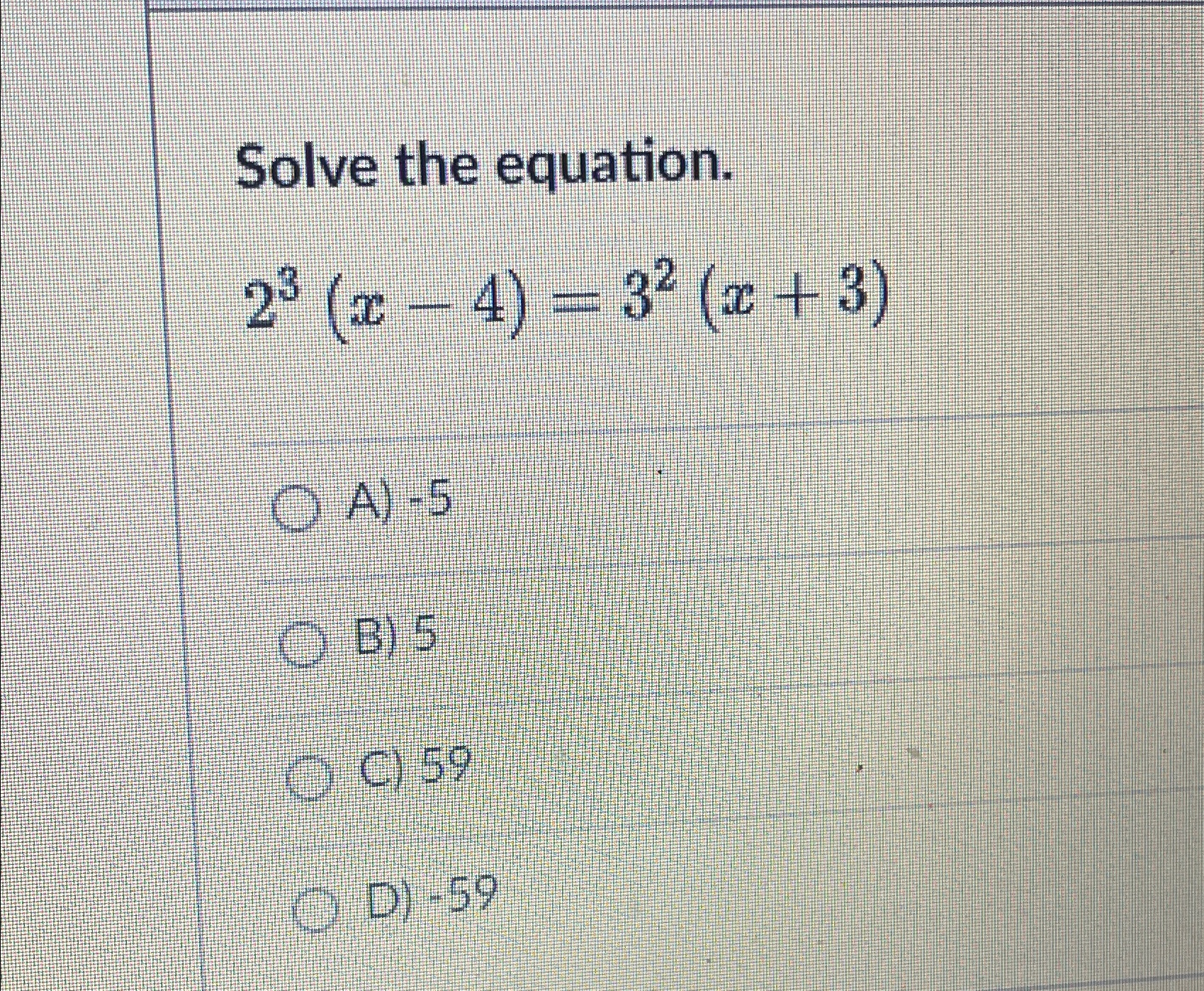 Solved Solve the | Chegg.com