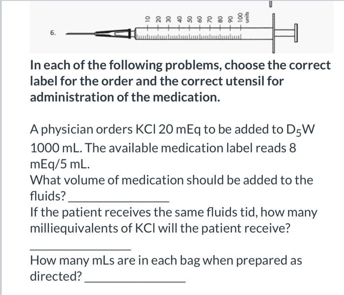 Solved 6. ulunl In each of the following problems, choose | Chegg.com