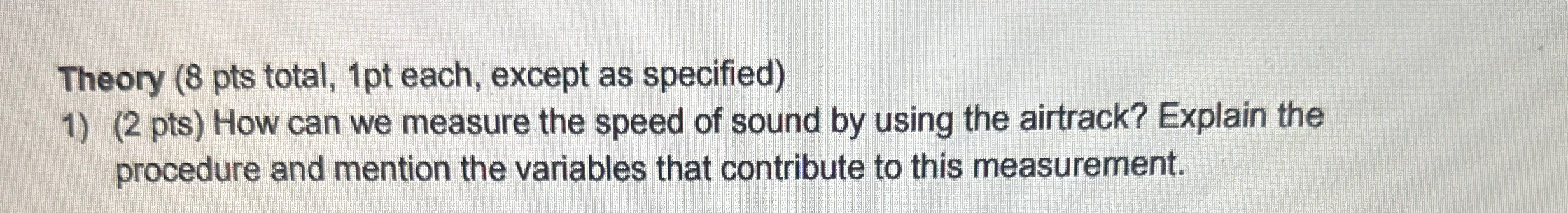 Solved Theory ( 8 ﻿pts total, 1 ﻿pt each, except as | Chegg.com