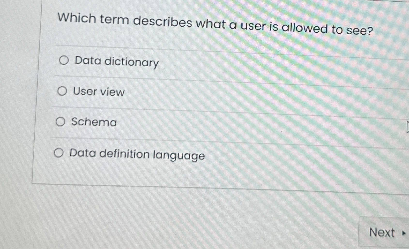 Solved Which term describes what a user is allowed to | Chegg.com