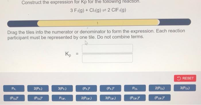 Solved Construct the expression for Kp for the following | Chegg.com