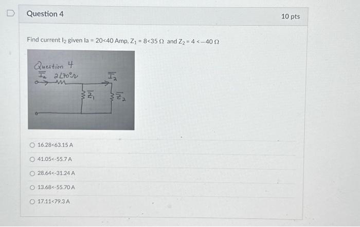 Solved Find current I2 given la=20