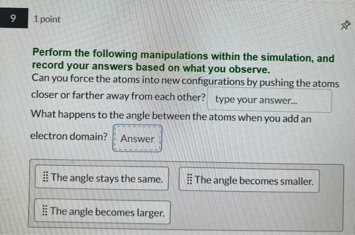 Molecule ShapesMolecule Shapes Simulation - Step 1 In | Chegg.com