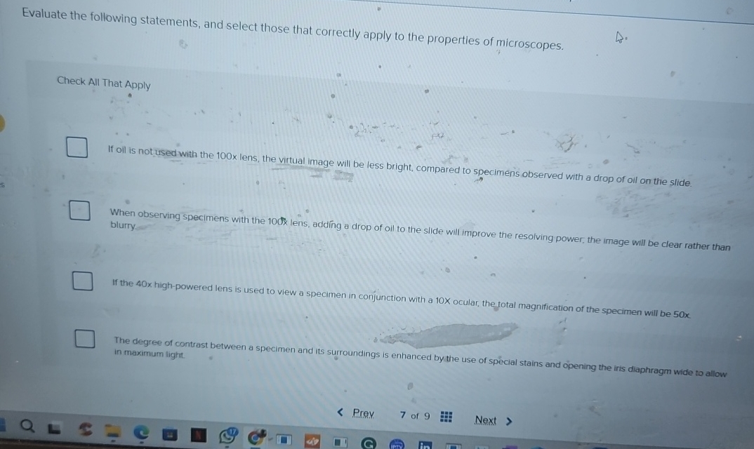 Solved Evaluate the following statements, and select those | Chegg.com