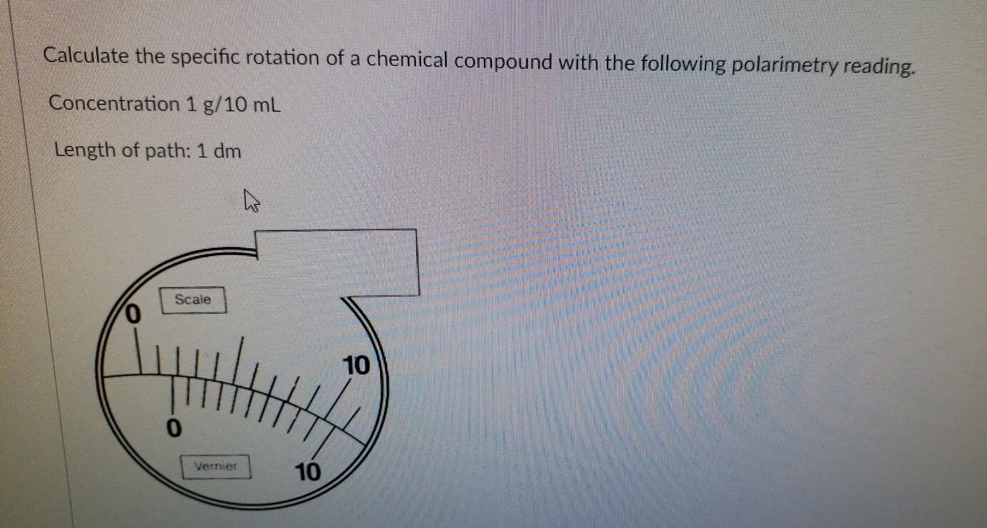 Solved Calculate the specific rotation of a chemical | Chegg.com