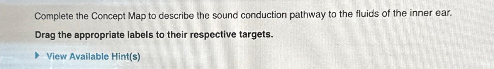 Solved Complete the Concept Map to describe the sound | Chegg.com