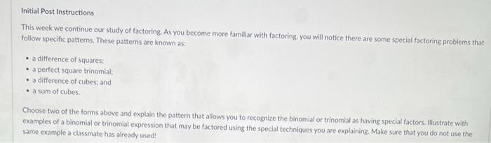 Solved ⚠️Be sure to explain with words the pattern that | Chegg.com