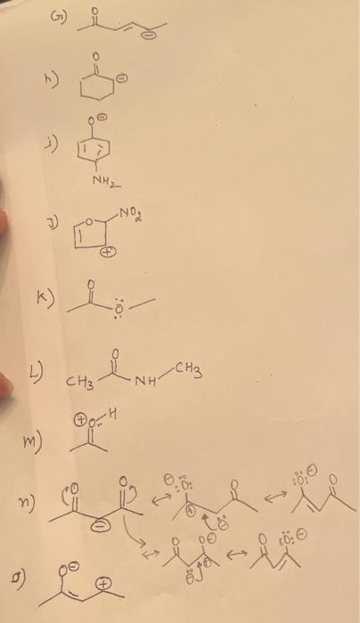 Solved 3) Draw all the Significant Resonance structures for | Chegg.com