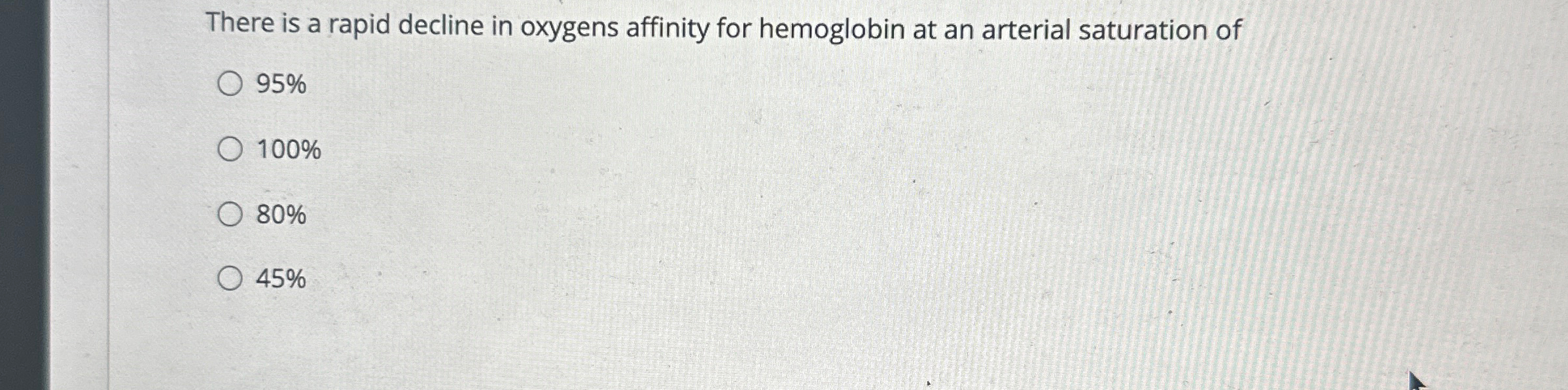 Solved There is a rapid decline in oxygens affinity for | Chegg.com