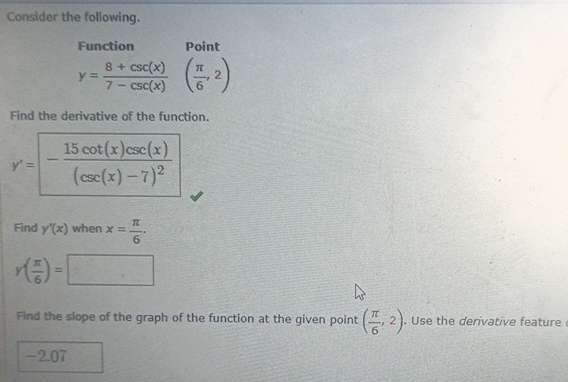 Solved Consider the following. ﻿Function Point | Chegg.com