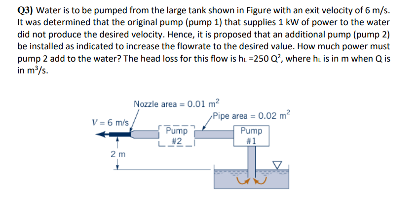 Solved Q36ms. It ﻿was determined that the original pump | Chegg.com