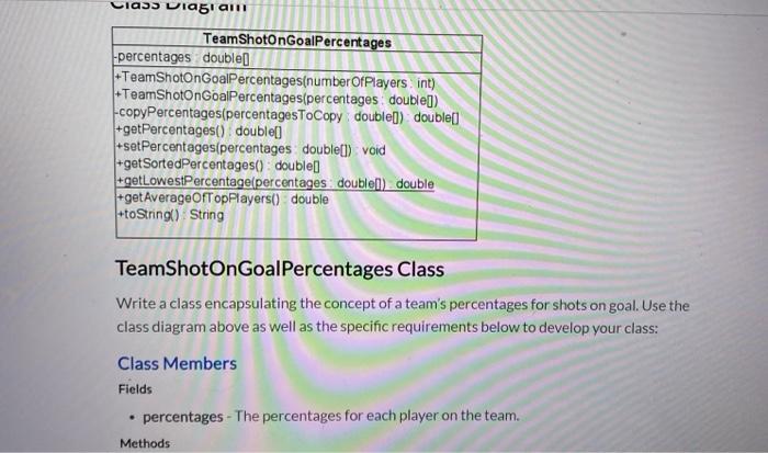 Solved I have already wrote down the class code, I want to | Chegg.com