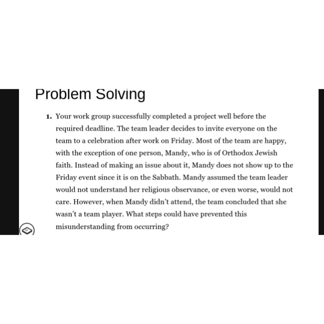 Solved Problem SolvingYour work group successfully completed | Chegg.com