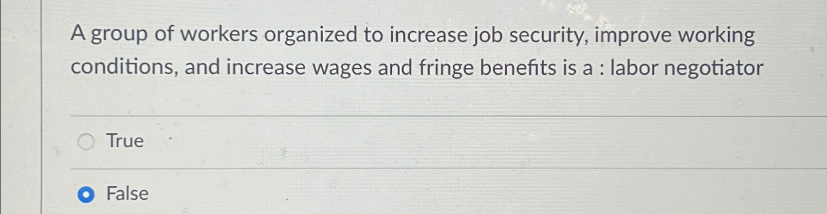 Solved A group of workers organized to increase job | Chegg.com