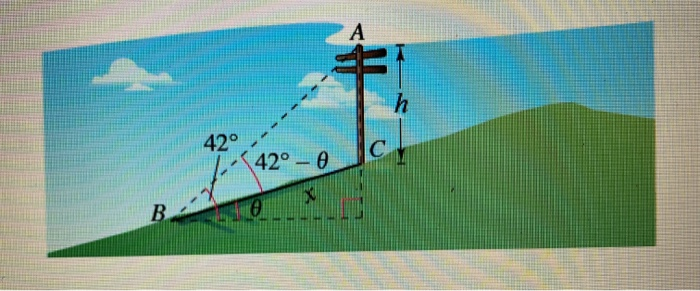 Solved A 12-meter utility pole cast a 20-meter shadow | Chegg.com