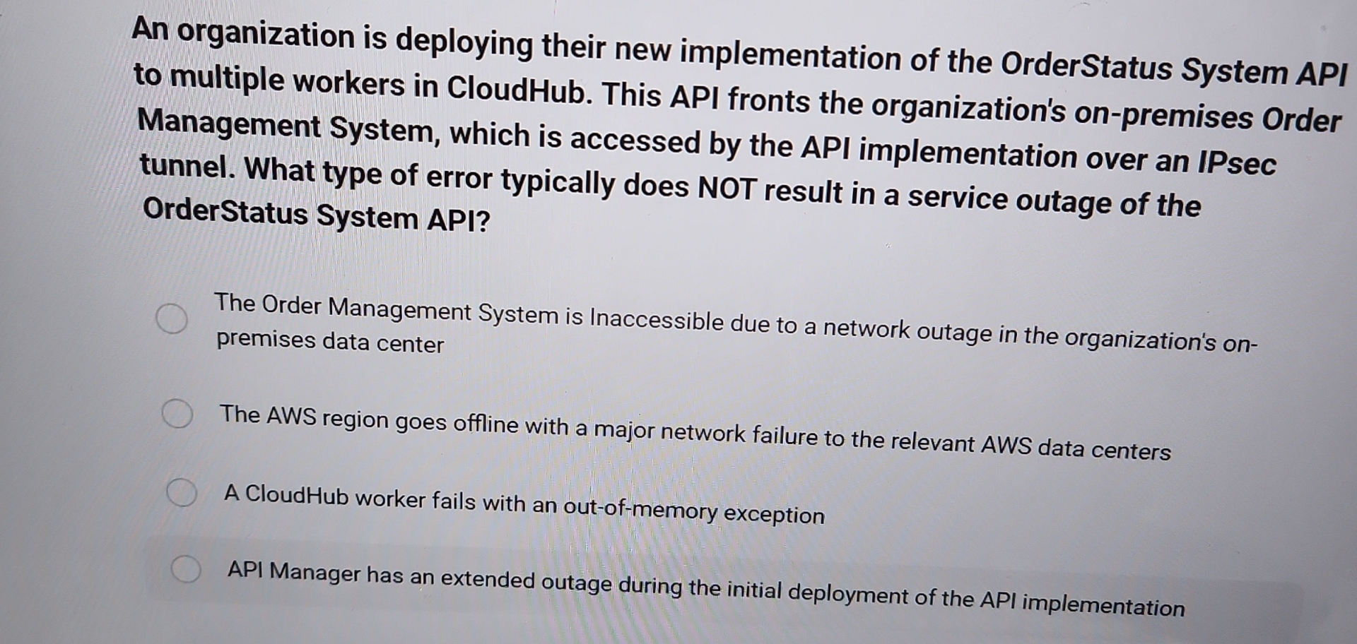 Solved An organization is deploying their new implementation | Chegg.com