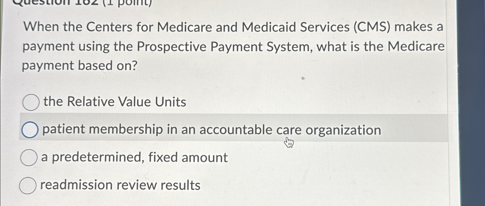 Solved When the Centers for Medicare and Medicaid Services | Chegg.com