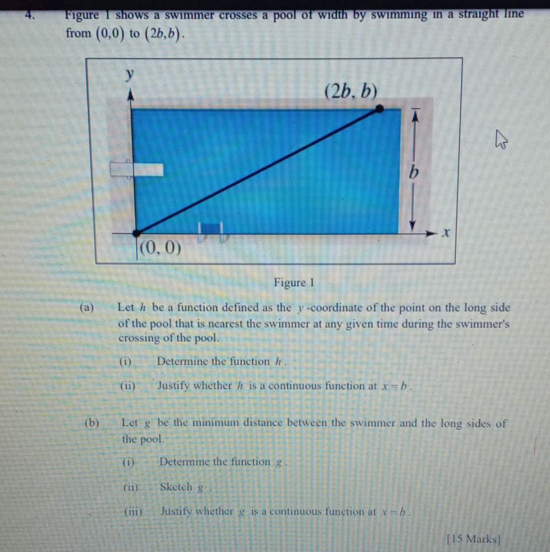 Solved Figure I shows a swimmer crosses a pool of width by | Chegg.com Solved Figure I shows a swimmer crosses a pool of width by | Chegg.com