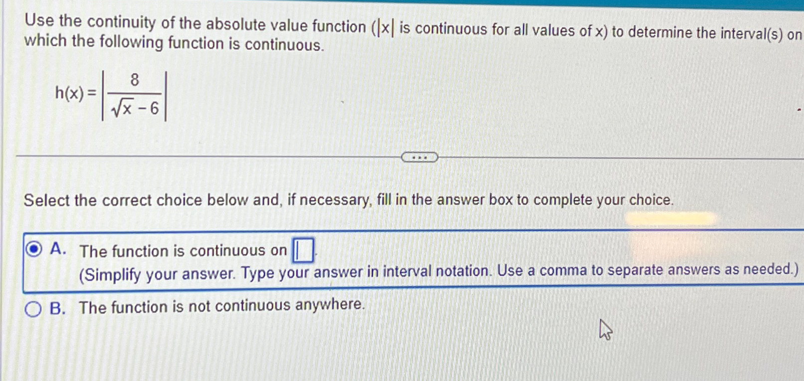 Solved Use the continuity of the absolute value function is | Chegg.com