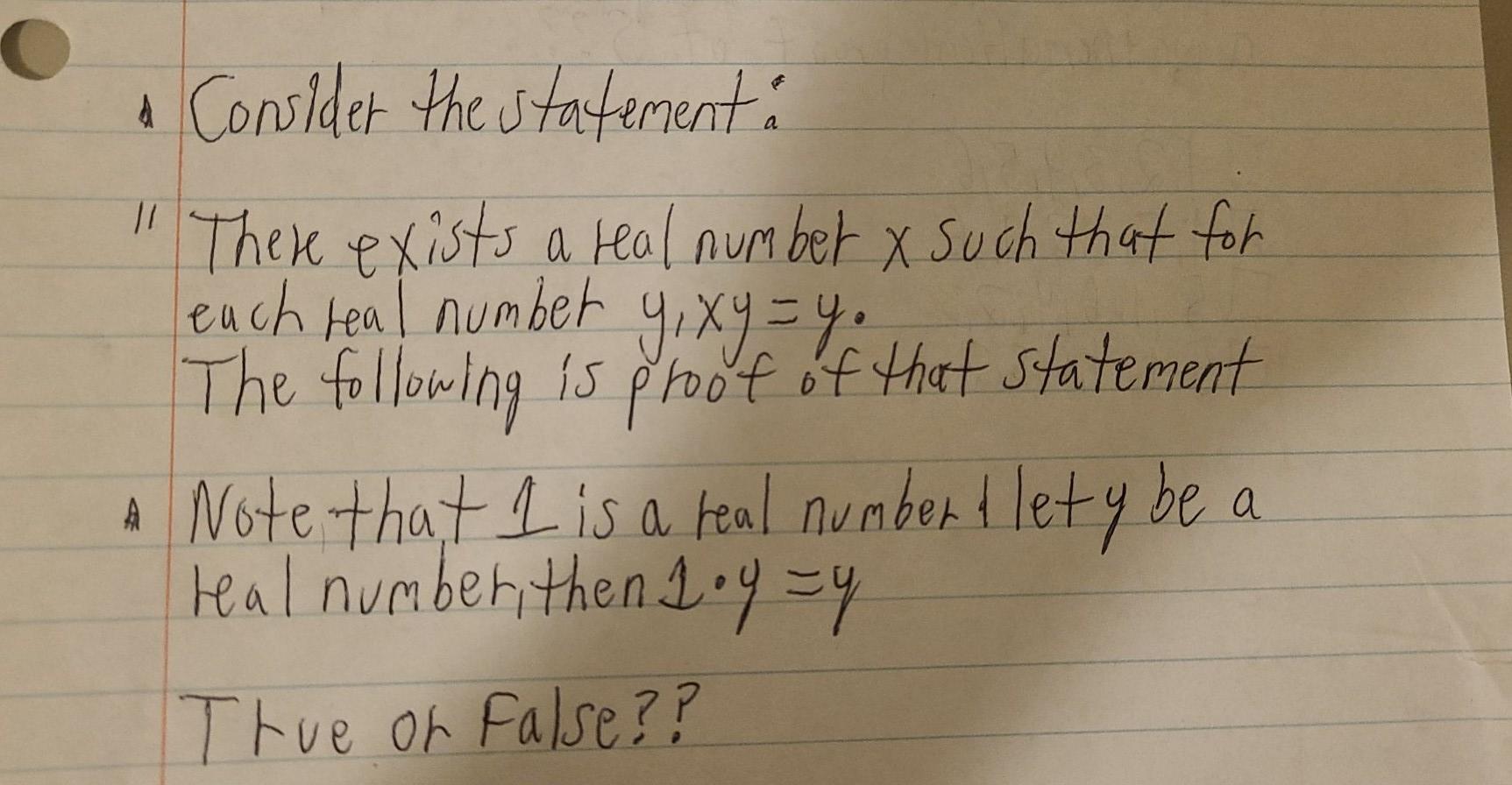 Solved PE a 11 & Consider the statement There exists a real | Chegg.com