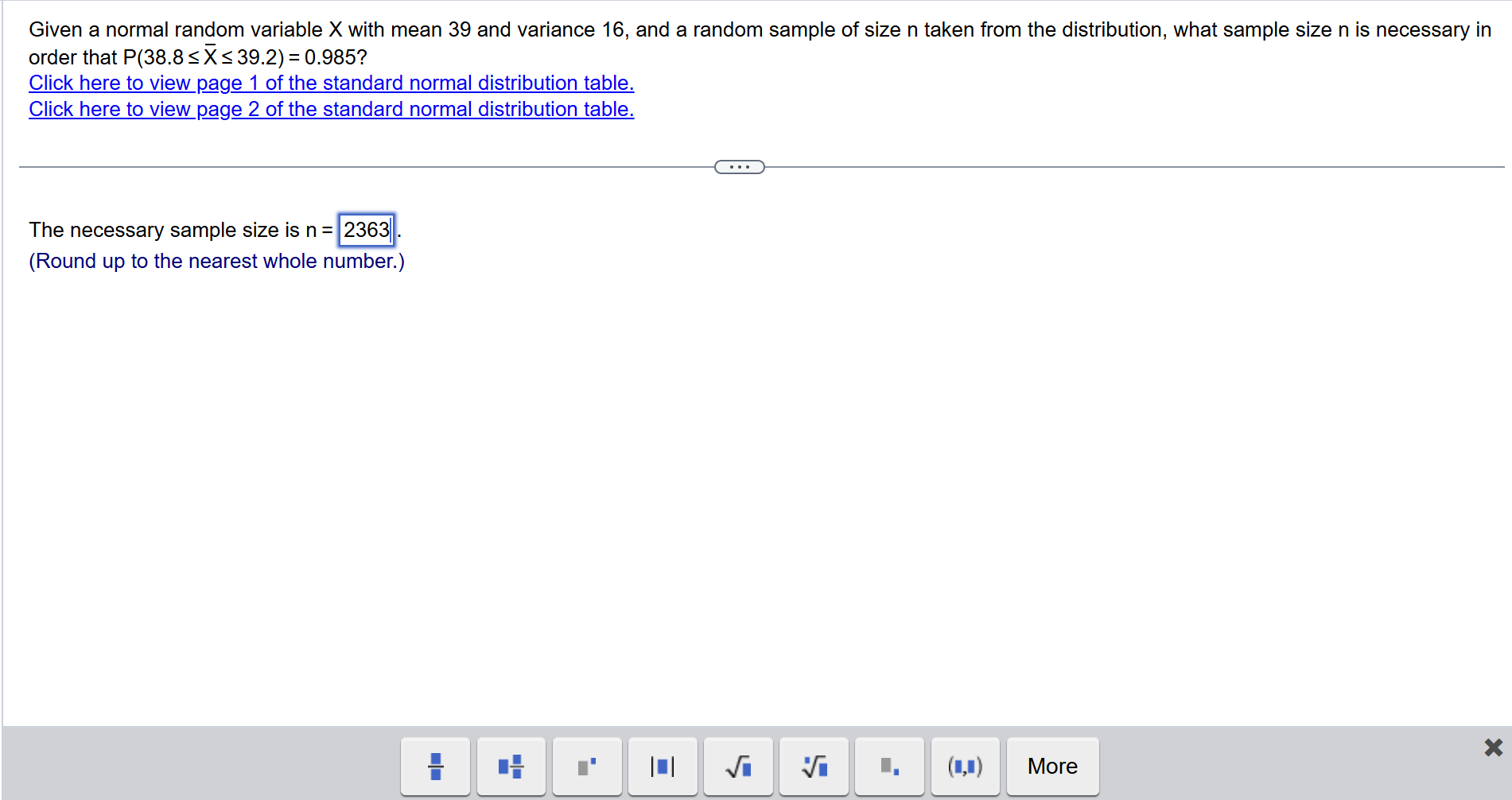 Solved Given A Normal Random Variable X ﻿with Mean 39 ﻿and