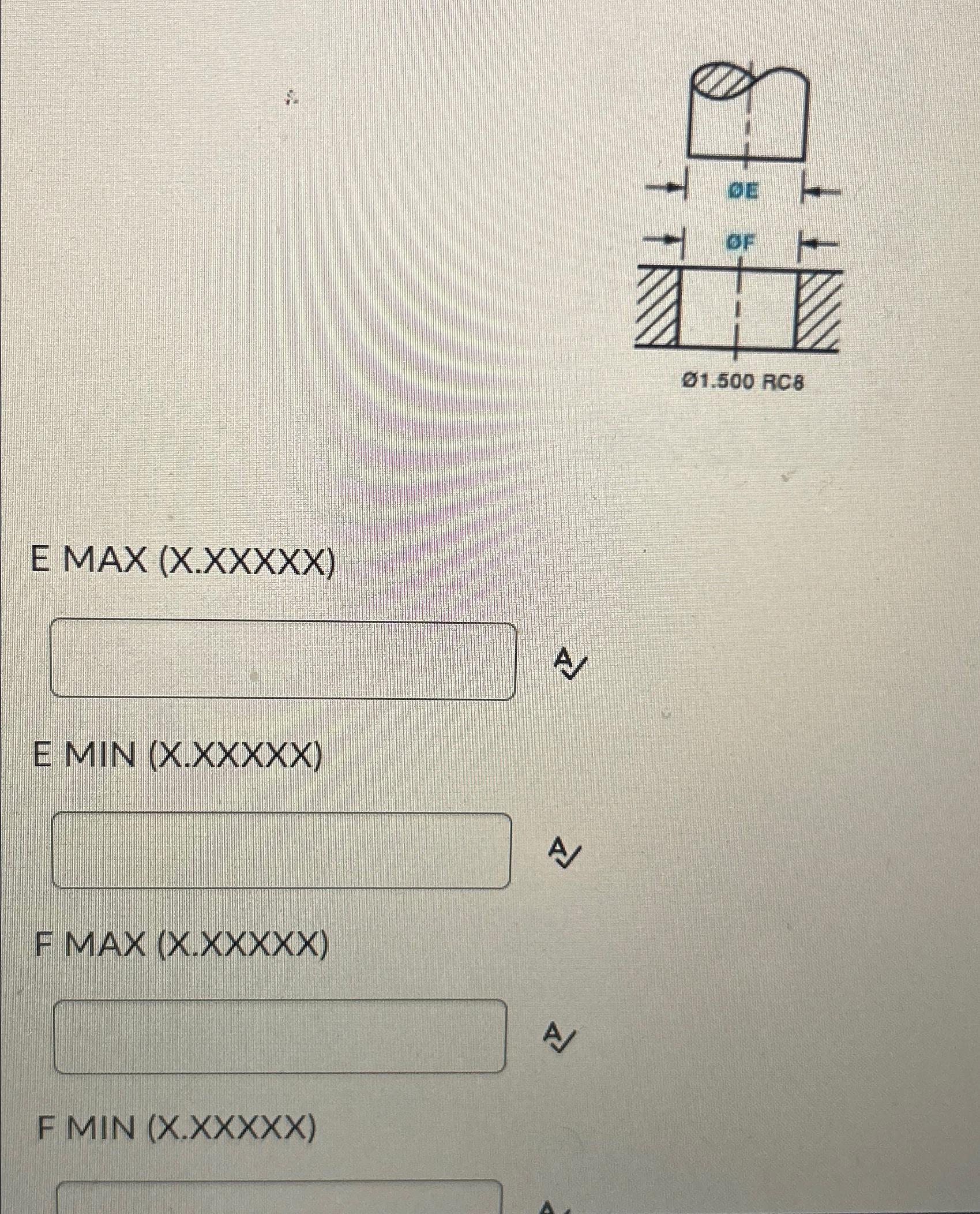 Solved E MAX (X.XXXXX)E MIN (X.XXXXX)A.AF ﻿MAX | Chegg.com