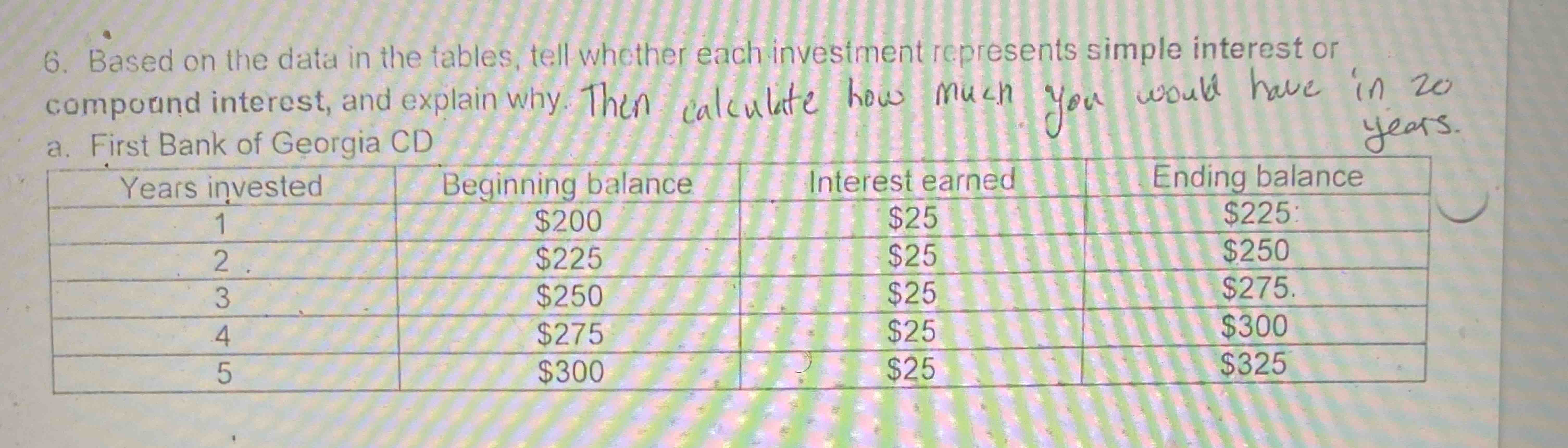 Solved Based on the data in the tables, tell whother each | Chegg.com
