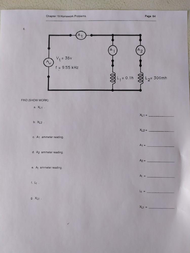 Solved NAME Course Section Instructor HOMEWORK PROBLEMS FOR | Chegg.com