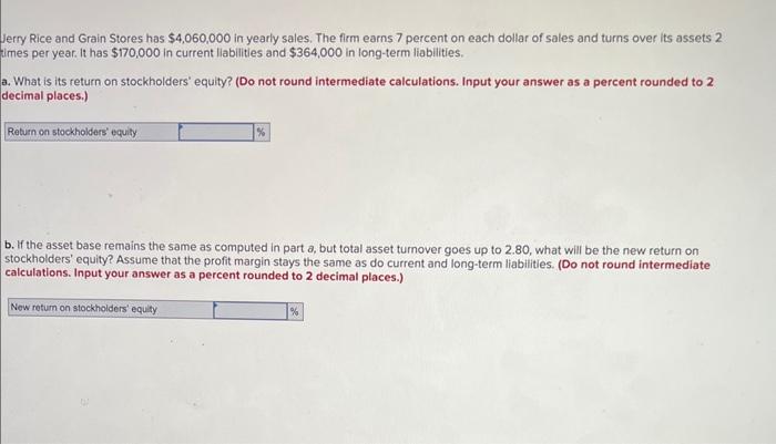 Using the Du Pont method, evaluate the effects of the | Chegg.com