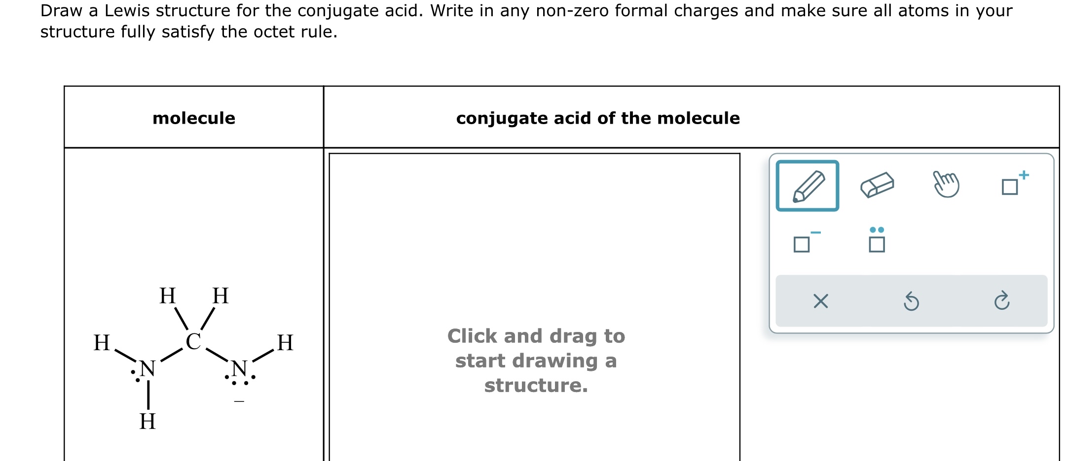 [Solved]: Draw a Lewis structure for the conjugate acid. Wri