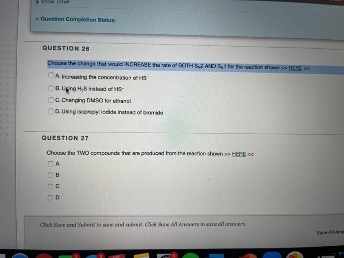 Solved Show Timer Question Completion Status: QUESTION 26 | Chegg.com