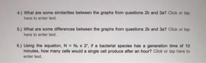 Solved Using Semi-log Graph to Demonstrate Bacterial Cell | Chegg.com