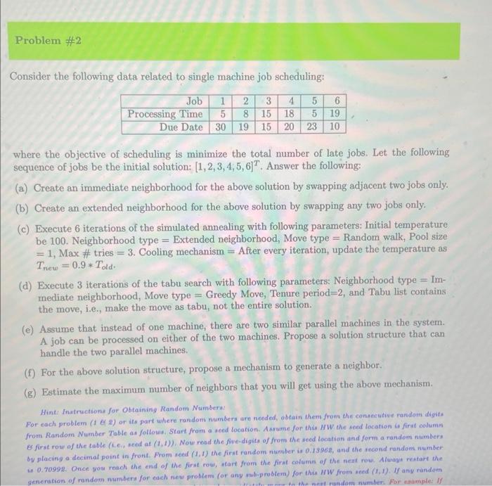 Solved Consider the following data related to single machine | Chegg.com