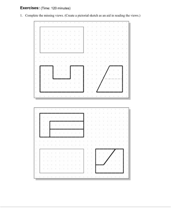 Solved Exercises: (Time: 120 minutes) 1. Complete the | Chegg.com