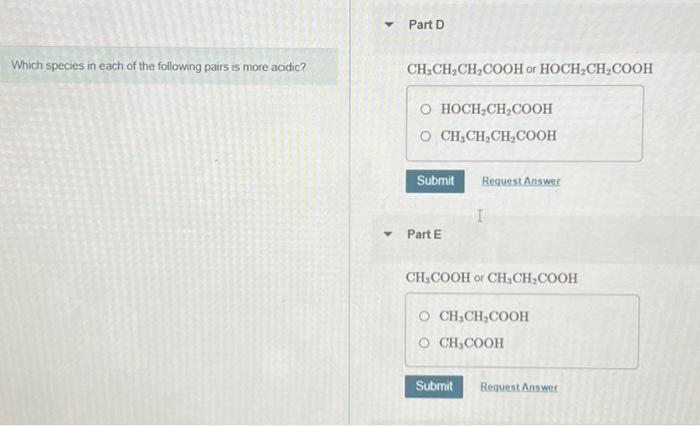 Solved Which species in each of the following pairs is more | Chegg.com