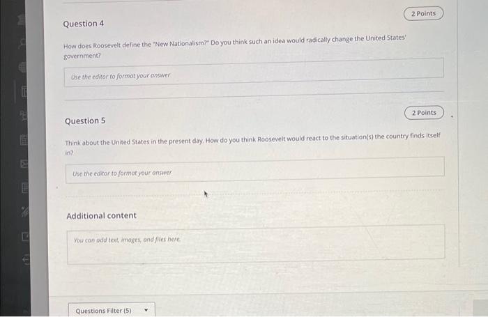 Primary Source Guide 5: Theodore Roosevelt on the New | Chegg.com