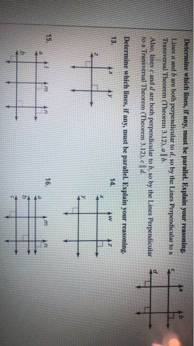 Solved Determine which lines, if any, must be parallel. | Chegg.com