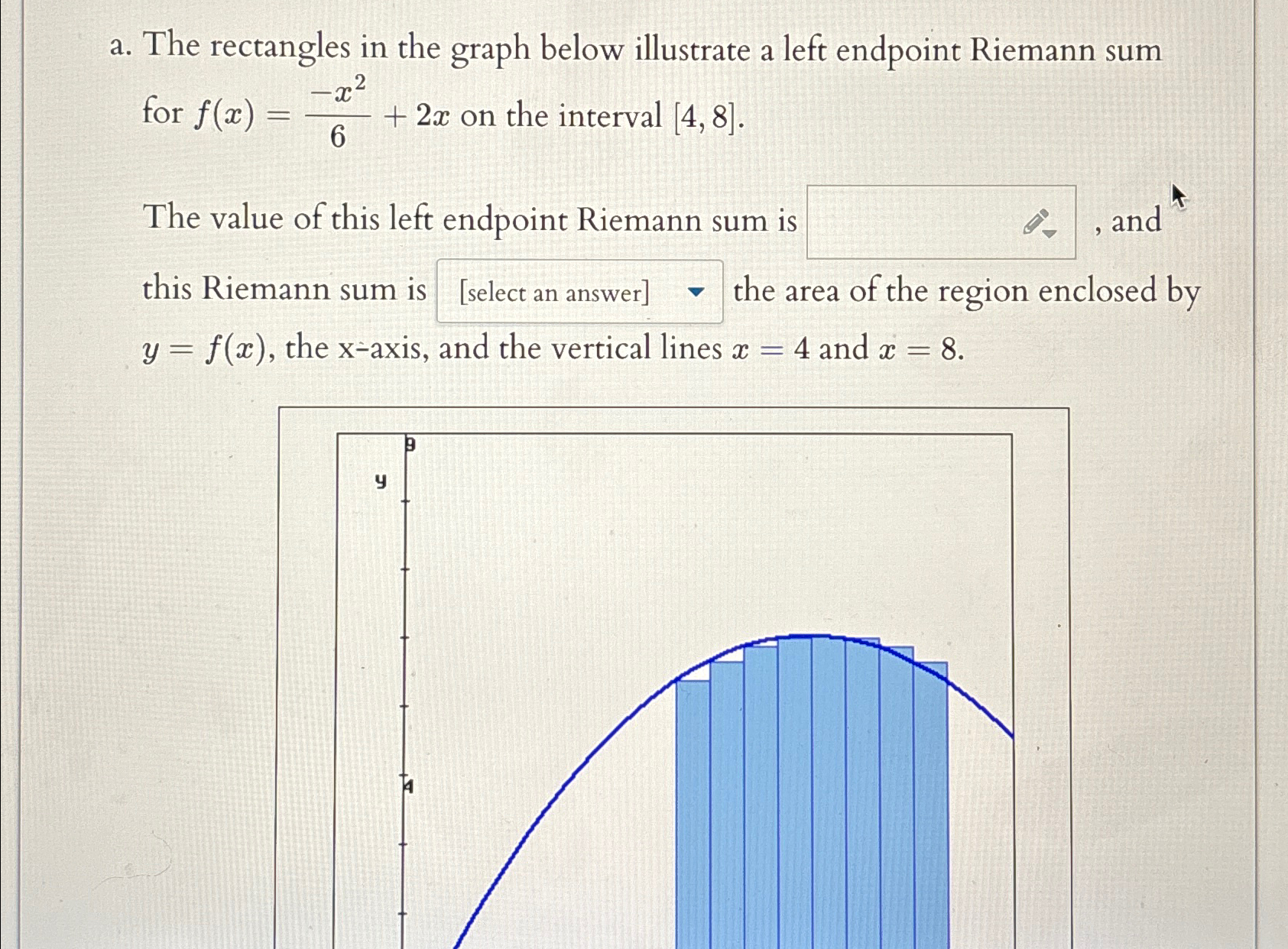 Solved a. ﻿The rectangles in the graph below illustrate a | Chegg.com