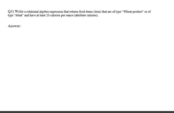 Solved Consider the following database schema and example | Chegg.com