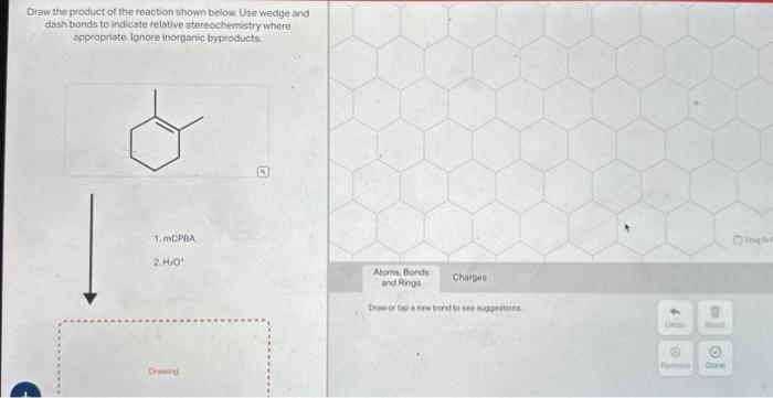 Solved Draw the product of the reaction shown below. Use | Chegg.com