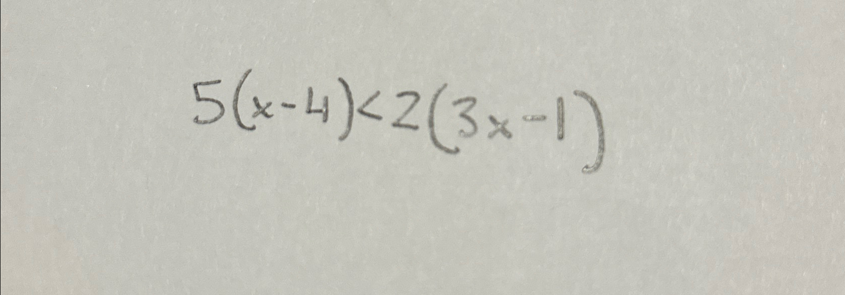 Solved 5(x-4)