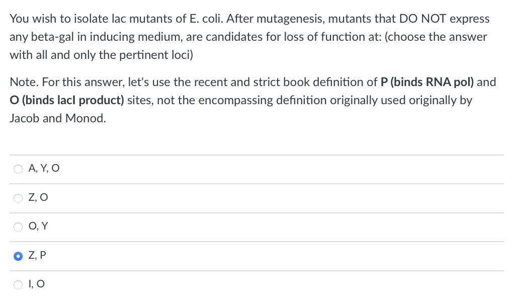 Solved You wish to isolate lac mutants of E. ﻿coli. After | Chegg.com