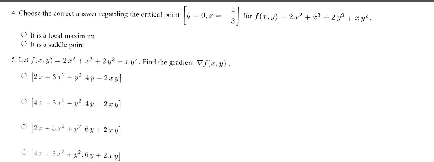 Solved 4. Choose the correct answer regarding the critical | Chegg.com