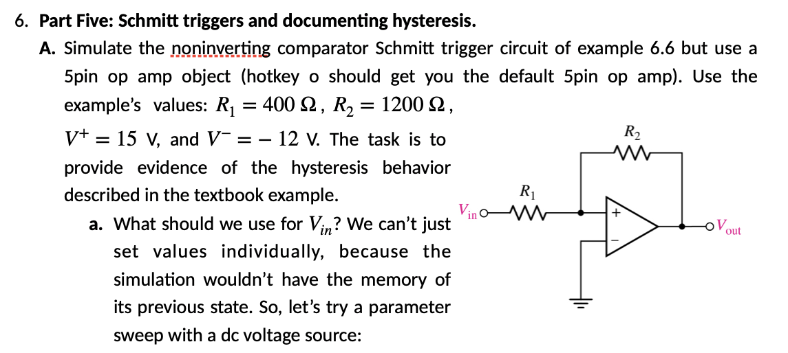 Solved Part Five: Schmitt triggers and documenting | Chegg.com