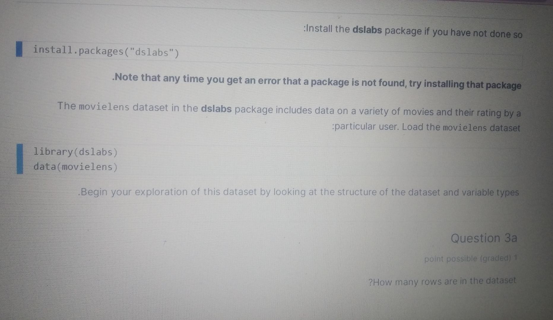 Solved Install the dslabs package if you have not done so | Chegg.com