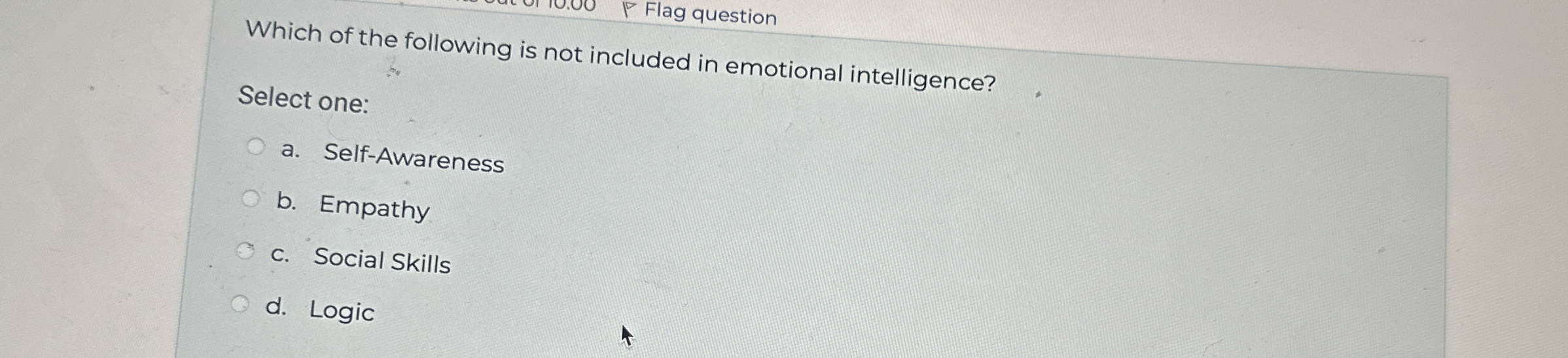 Solved Which of the following is not included in emotional | Chegg.com