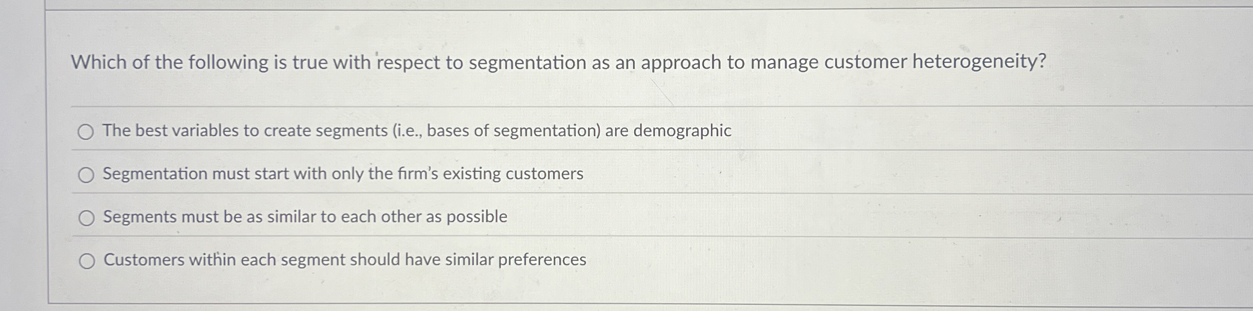 Solved Which of the following is true with respect to | Chegg.com