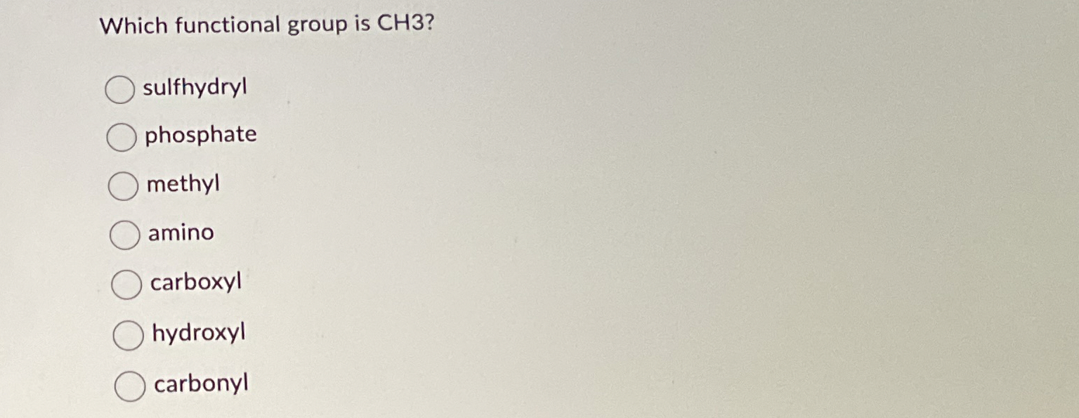 Solved Which functional group is | Chegg.com