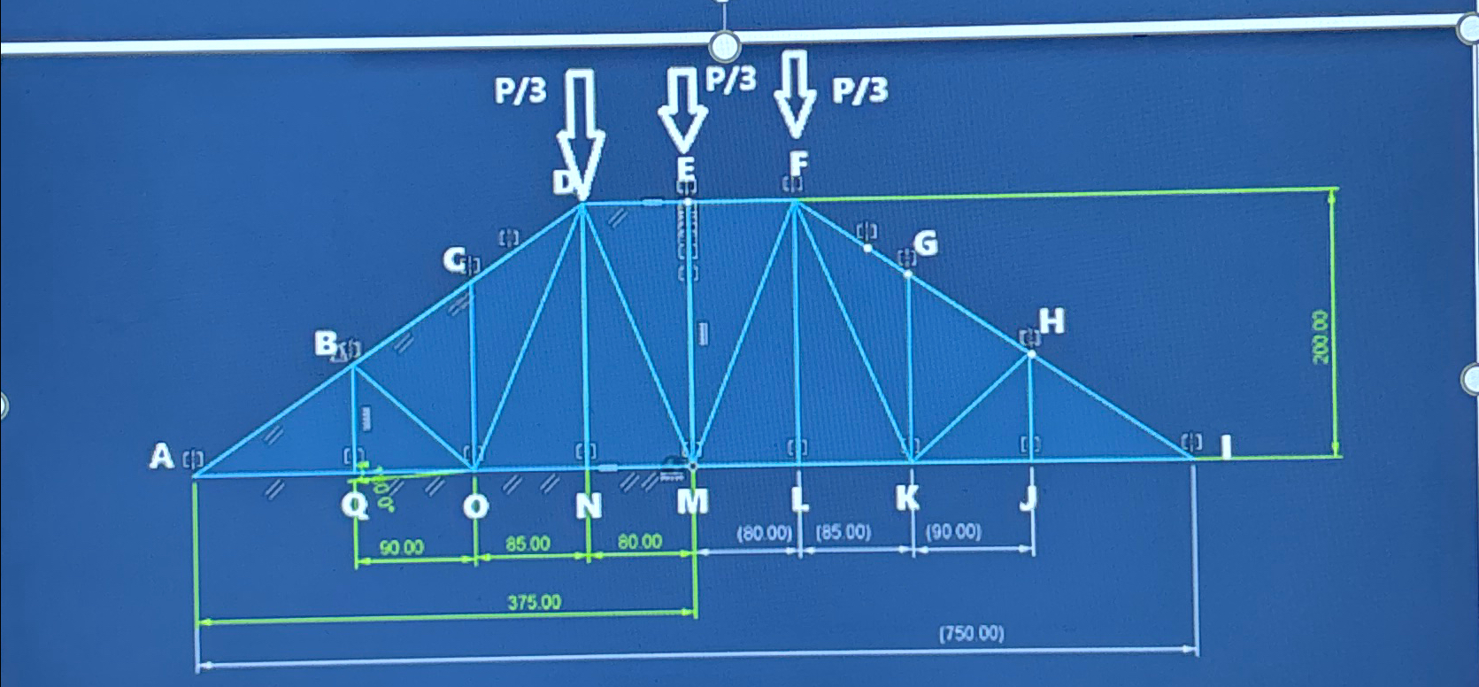 Solve this using the method of sections please | Chegg.com
