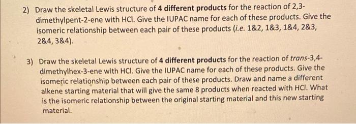 Solved 2) Draw the skeletal Lewis structure of 4 different | Chegg.com